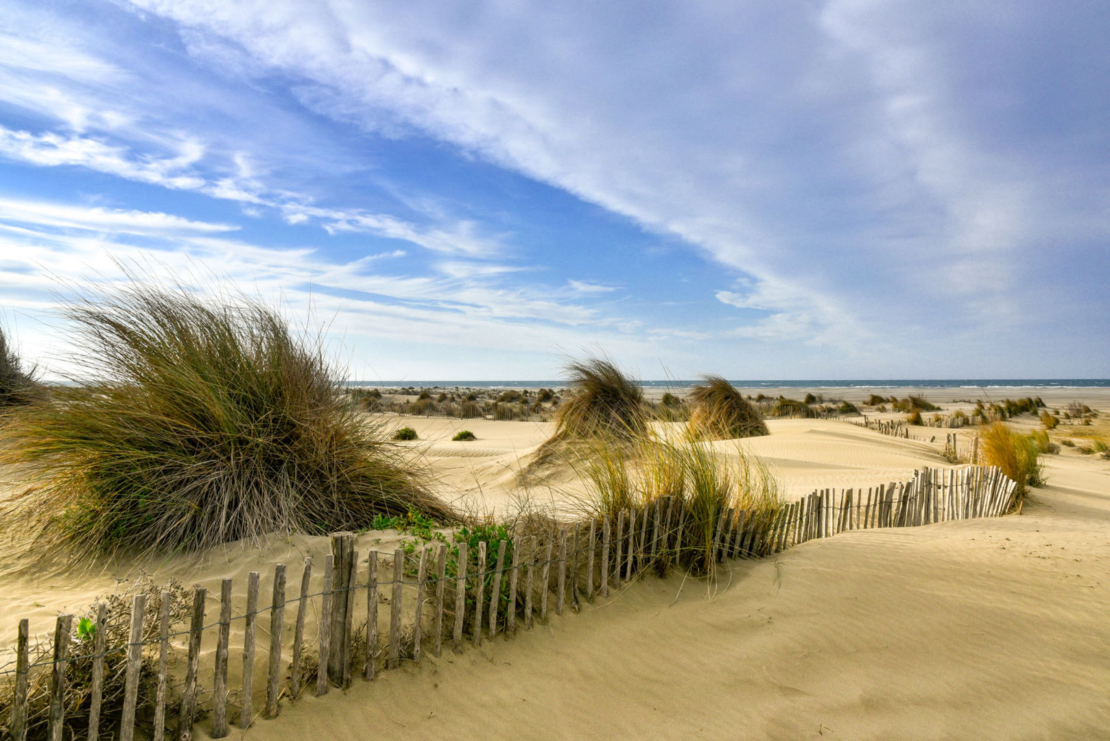 Plage de l'Espiguette dans le Gard